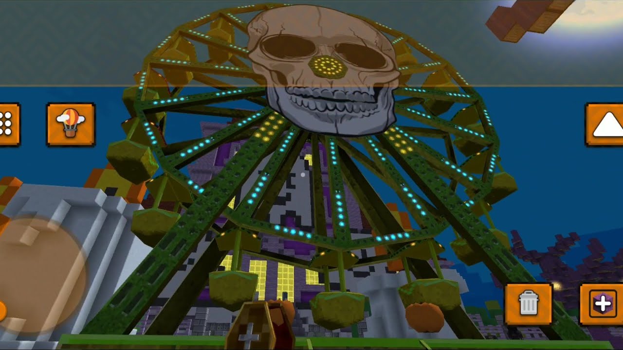 Scary Theme Park Craft: Ghost Roller Coaster Games | Android Gameplay ...