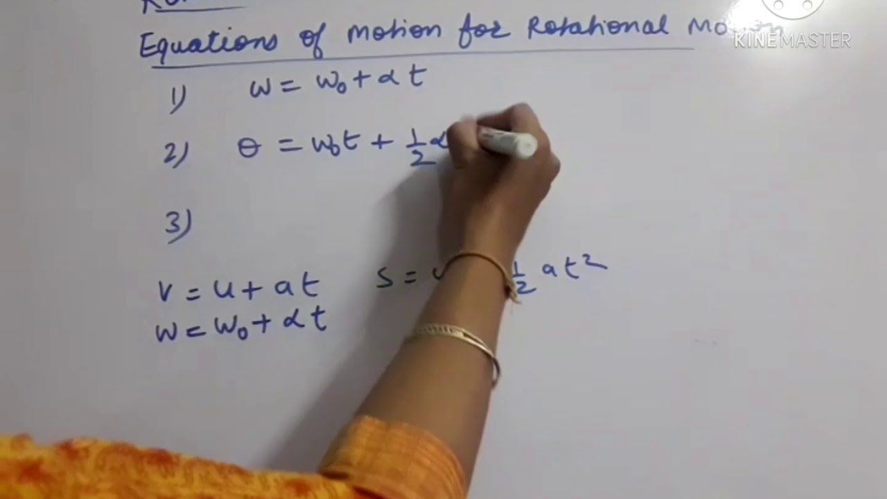 class 11th , physics , unit 5 , Equations of motion of rotational ...