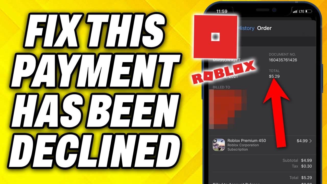 How To Fix This Payment Has Been Declined in Roblox 2025 - YouTube