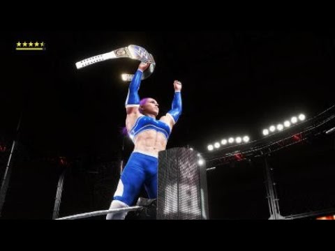 WWE 2K20 My Player Red vs Toni Storm Hell In A Cell - YouTube