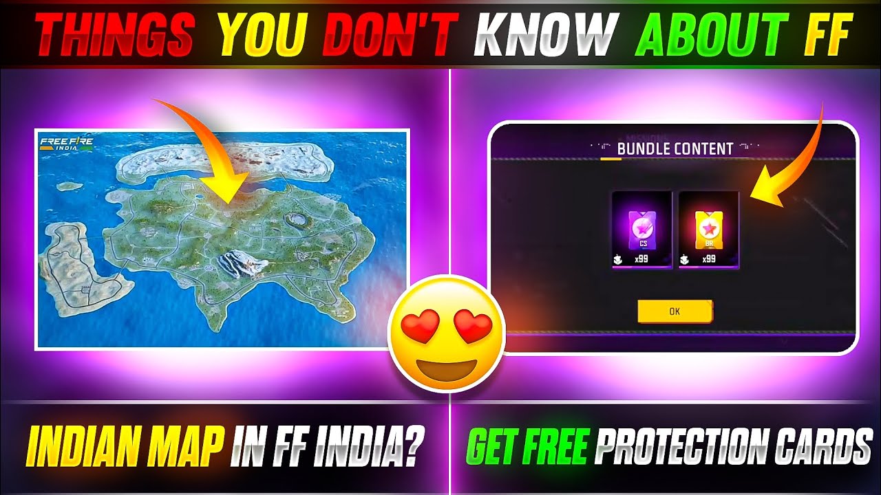 Indian Map In FF India?😍🔥 Get Free Protection Cards😱 || Things You Don ...