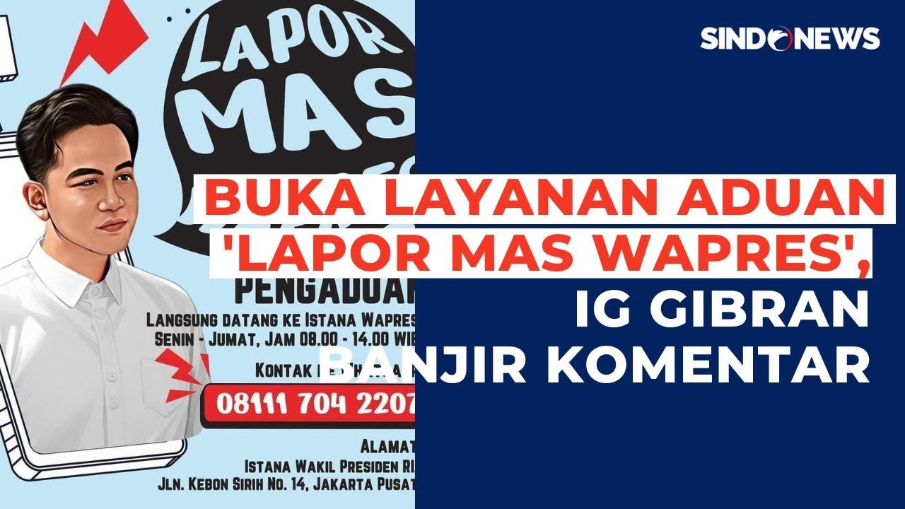 Buka Layanan Aduan 'Lapor Mas Wapres', Instagram Gibran Dibanjiri Komentar Netizen - YouTube