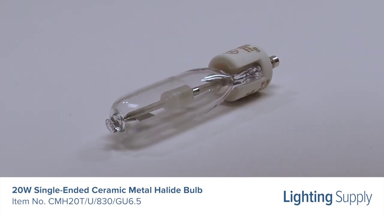 GE 20W Single-Ended Ceramic Metal Halide Bulb (CMH20T/U/830/GU6.5 ...