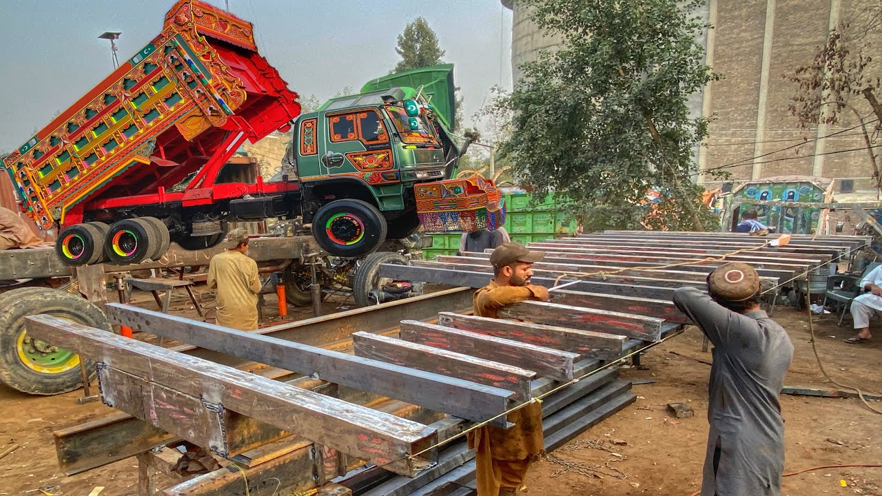 Amazing Process of Building a Container Carrier Truck Lets See how it's ...