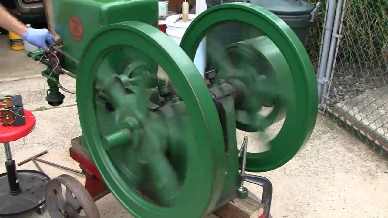 1912 FULLER & JOHNSON RUNNING HIT MISS ENGINE - YouTube