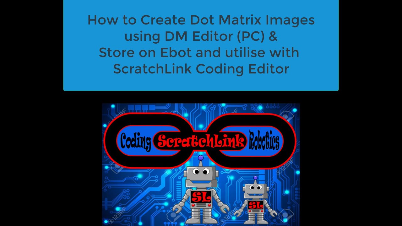 Dot Matrix Editor & DM Show block - YouTube