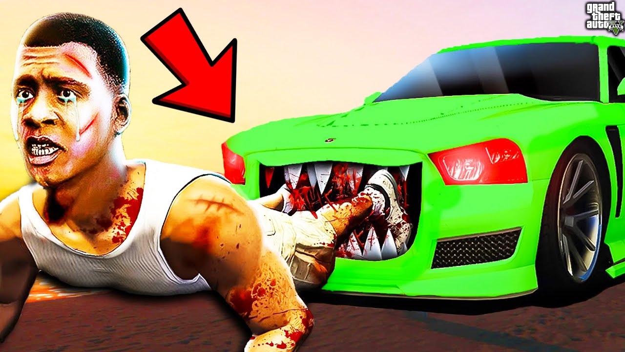 Franklin ATTACKED By CURSED CAR in GTA 5 | SHINCHAN and CHOP - YouTube
