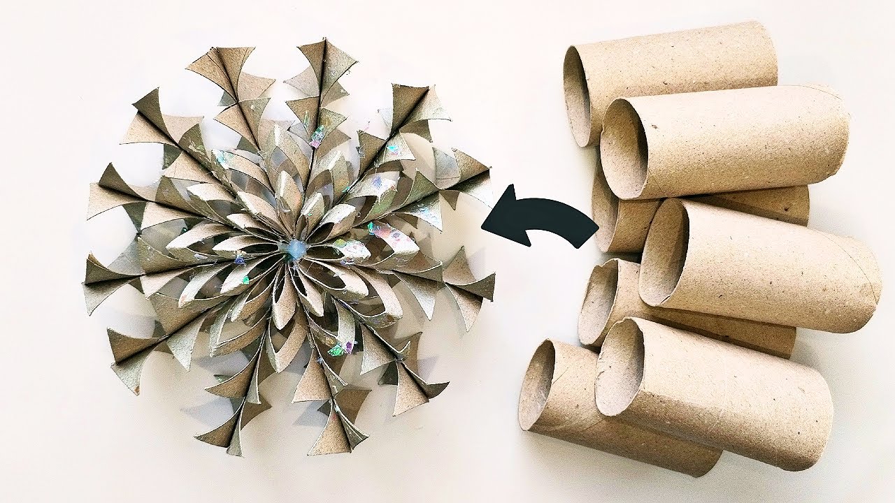 Easy Recycling Craft Idea / Toilet Paper Roll Tubes DIY Tutorial ...