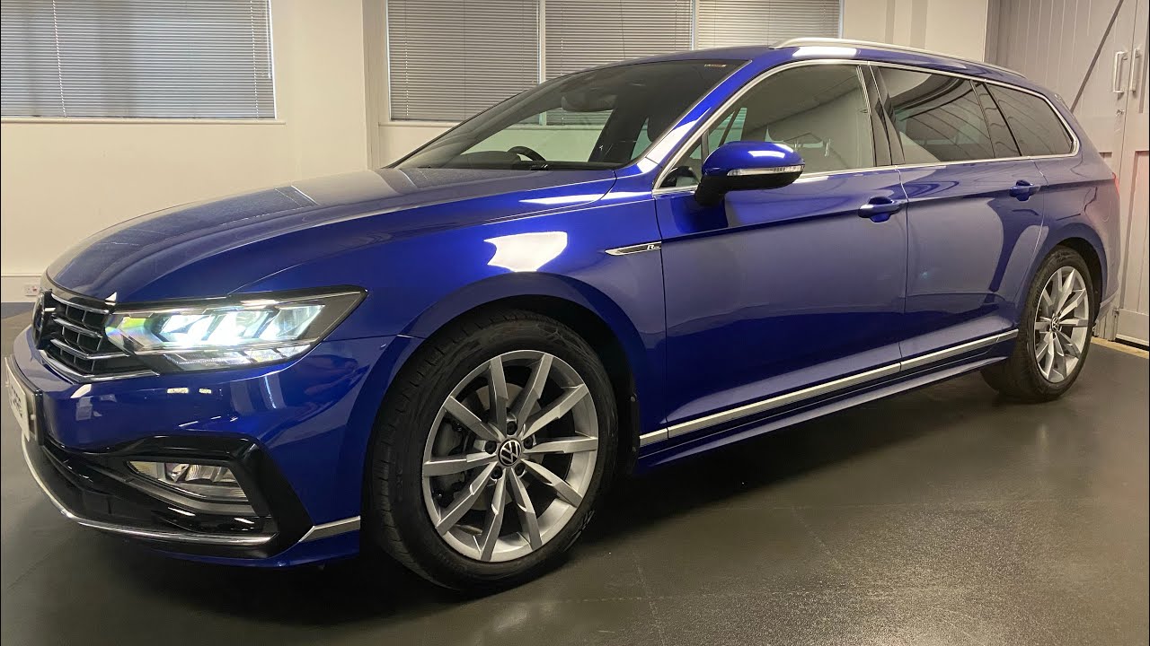 VW Passat Est 2.0 Tdi R Line DSG finished in Lapiz Blue - YouTube