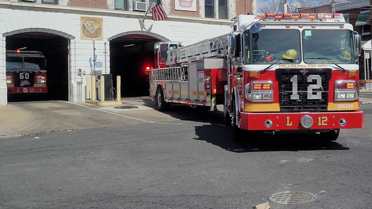 PFD Engine 50 & Ladder 12 Responding - YouTube