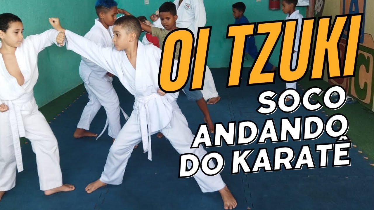 Oi Tzuki soco andando do karatê shotokan - YouTube
