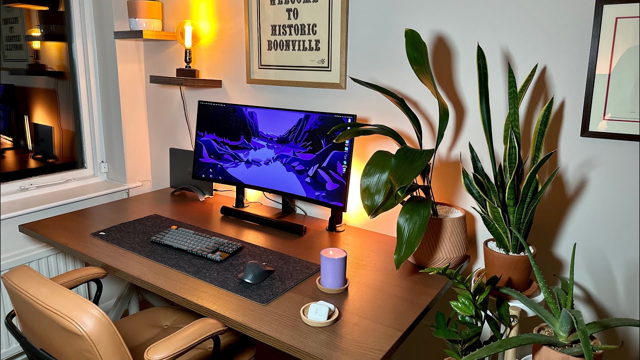 Productive University & Work Laptop Desk Setup 2023 (Work From Home ...
