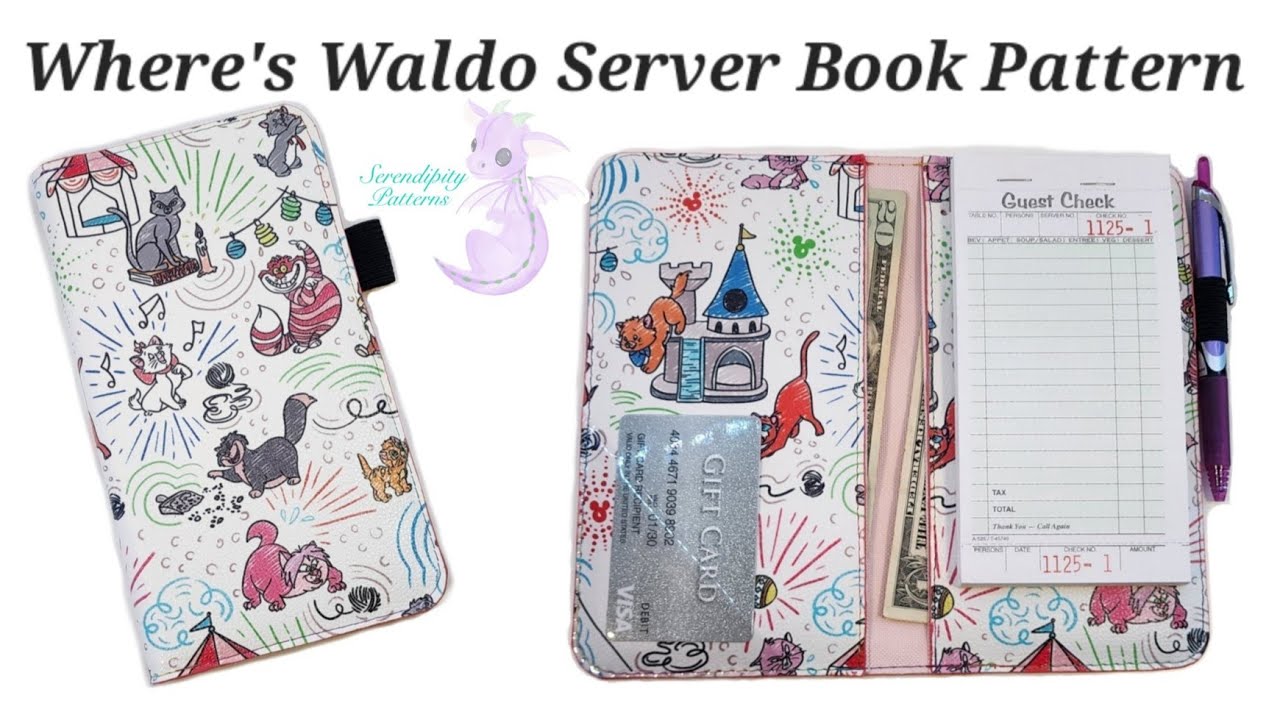 Where's Waldo Server Book Pattern Tutorial - Serendipity Patterns - YouTube