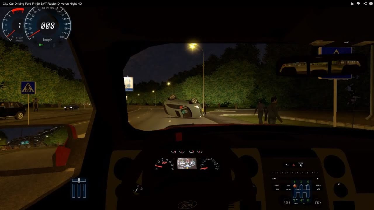 City Car Driving Ford F-150 SVT Raptor Drive on Night HD - YouTube