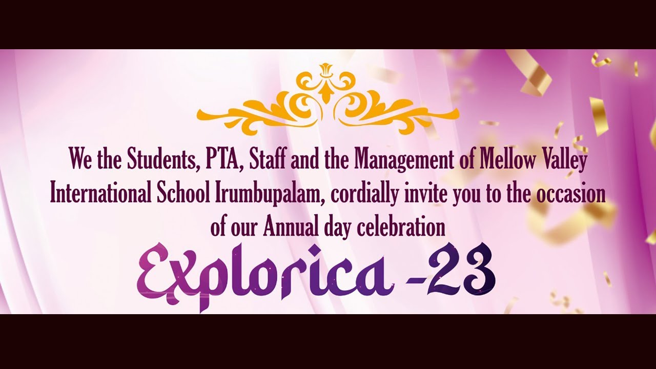 CULTURAL PROGRAM 2023, INAUGURAL FUNCTION | MELLOW VALLEY ...
