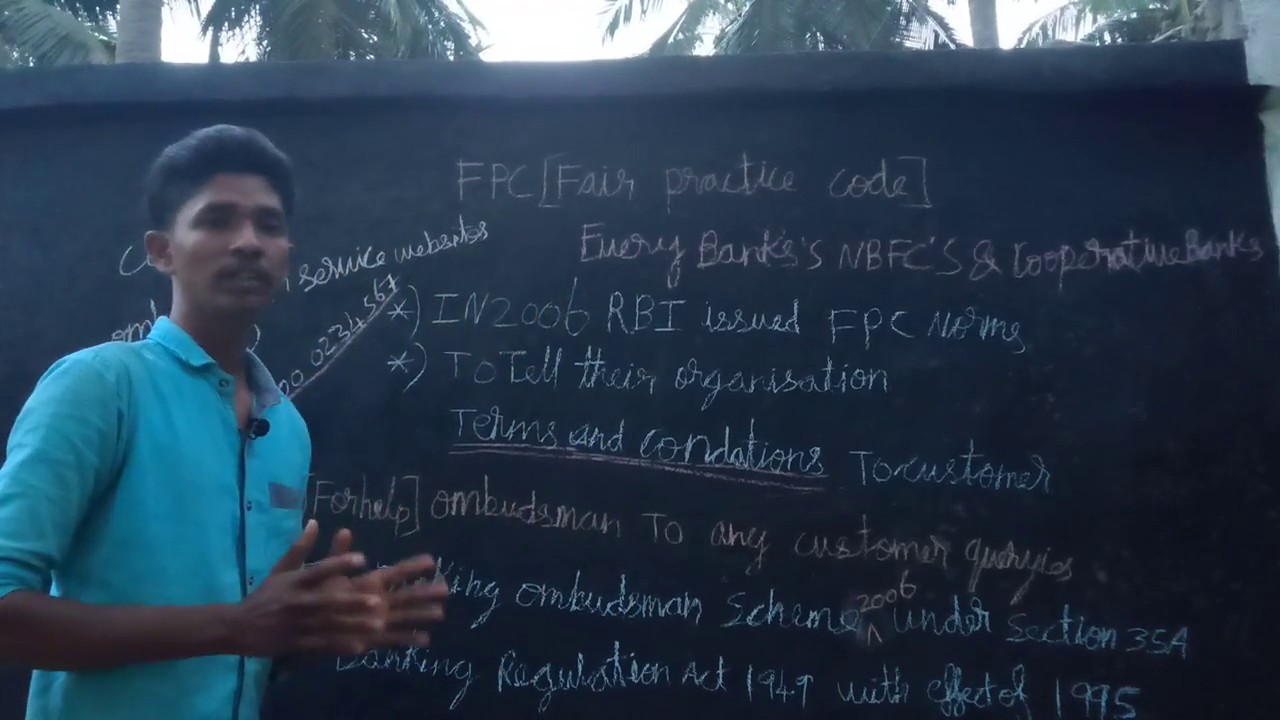 RBI guidelines Fpc fair practice code - YouTube