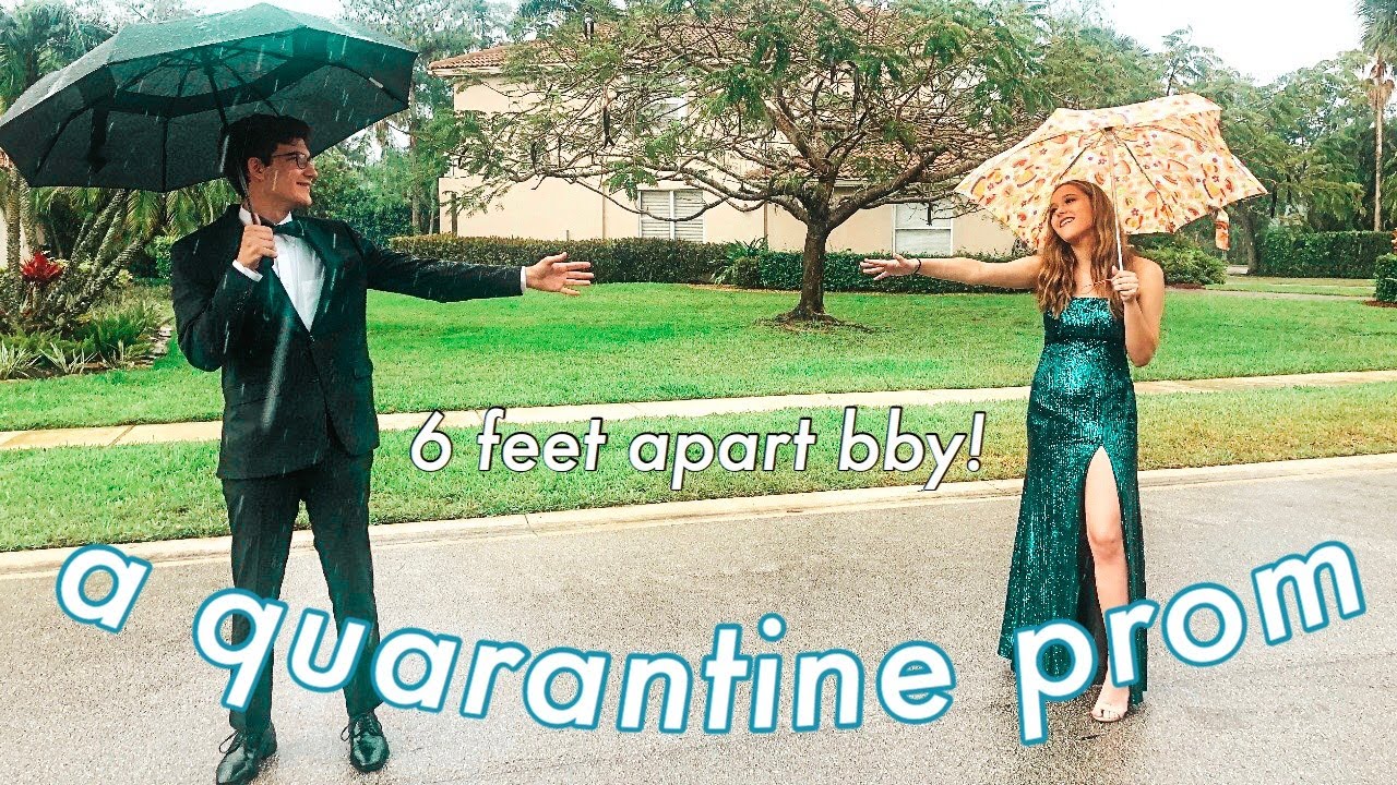 6 FEET APART PROM WITH MY BOYFRIEND! | GWRM + vlog! (quarantine prom ...