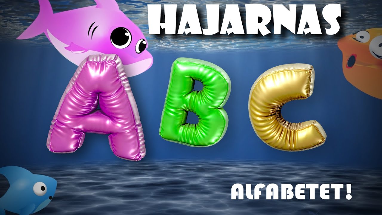 Lär dig Alfabetet | med baby haj | Hajarnas ABC låt med baby shark ...