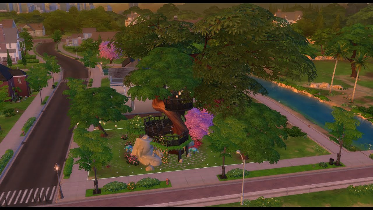 Die Sims 4 *Lets Build* Fairy Tree - YouTube