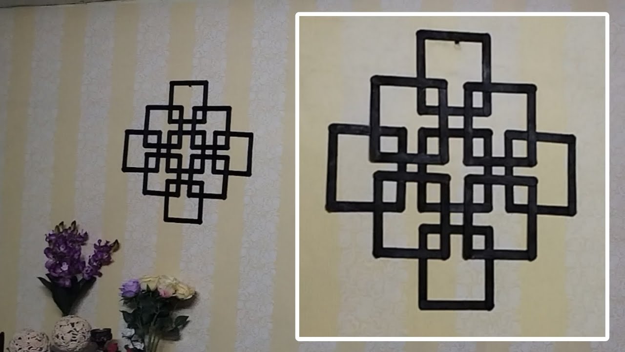 Easy wall decor by Maj Craft ideas - YouTube