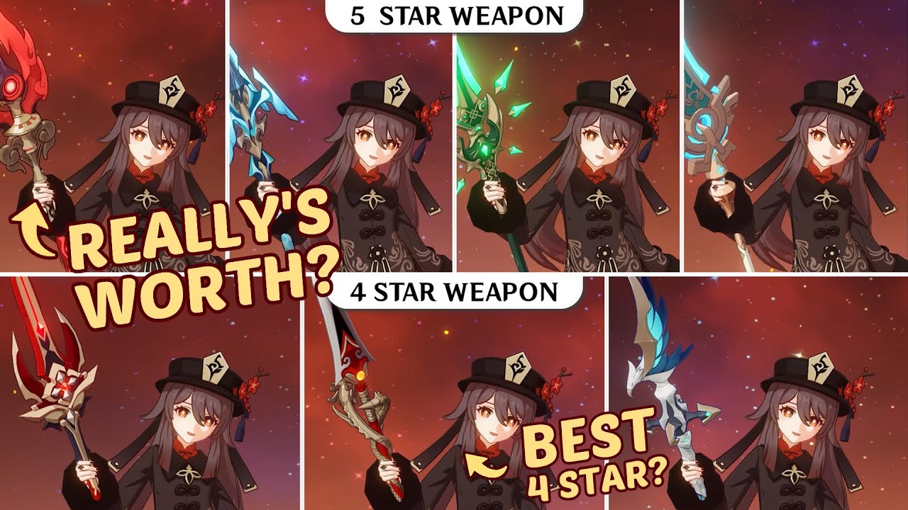 7 HU TAO WEAPON QUICK COMPARISON - YouTube