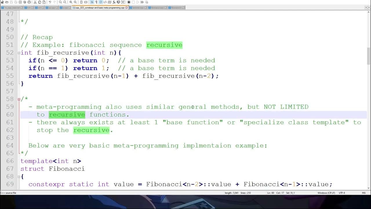 C ++ Basic Tutorial｜023｜constexpr and basic meta programming - YouTube