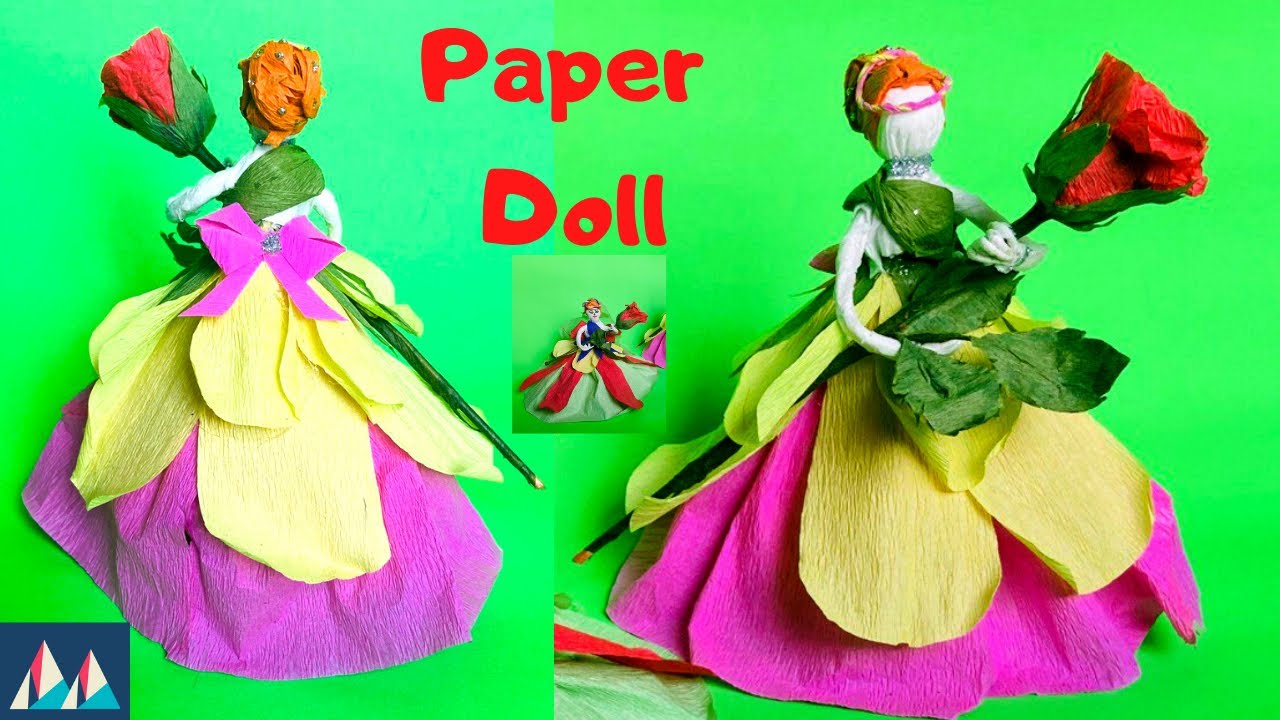 How To Make Paper Doll? | Diy Paper Doll/ Paper Craft / Easy Craft ...