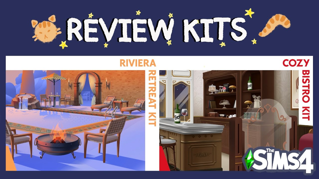 [🔍Review] Riviera Retreat kit และ Cozy Bistro kit || The Sims 4 - YouTube