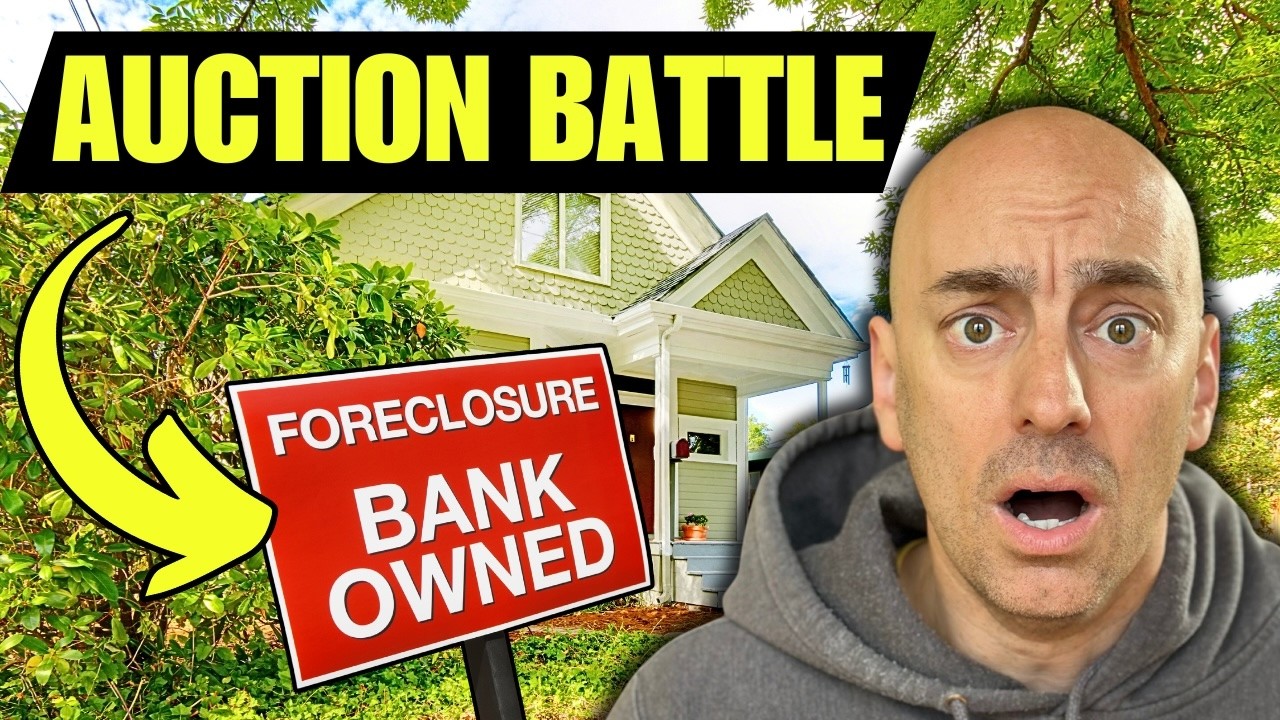 Inside a Foreclosure Auction: Bank VS Real Estate Investor - YouTube