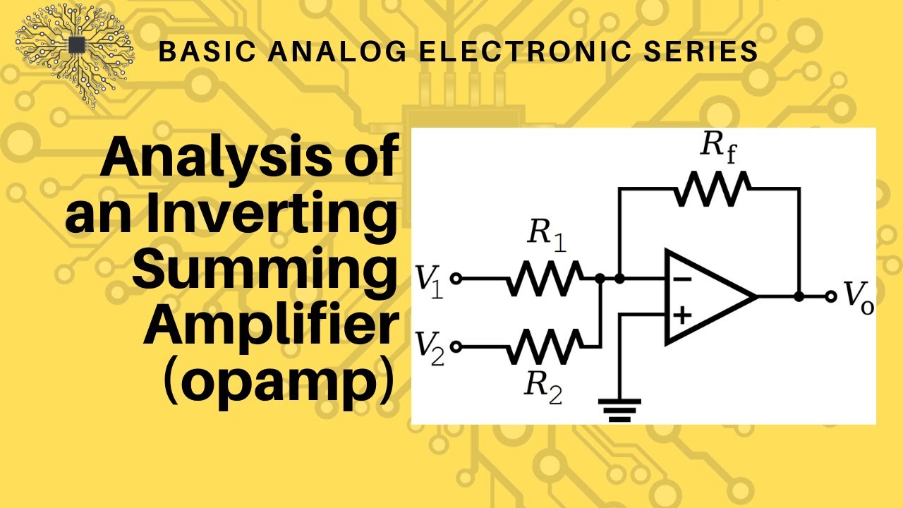 OpAmp - Inverting Summing Amplifier - YouTube