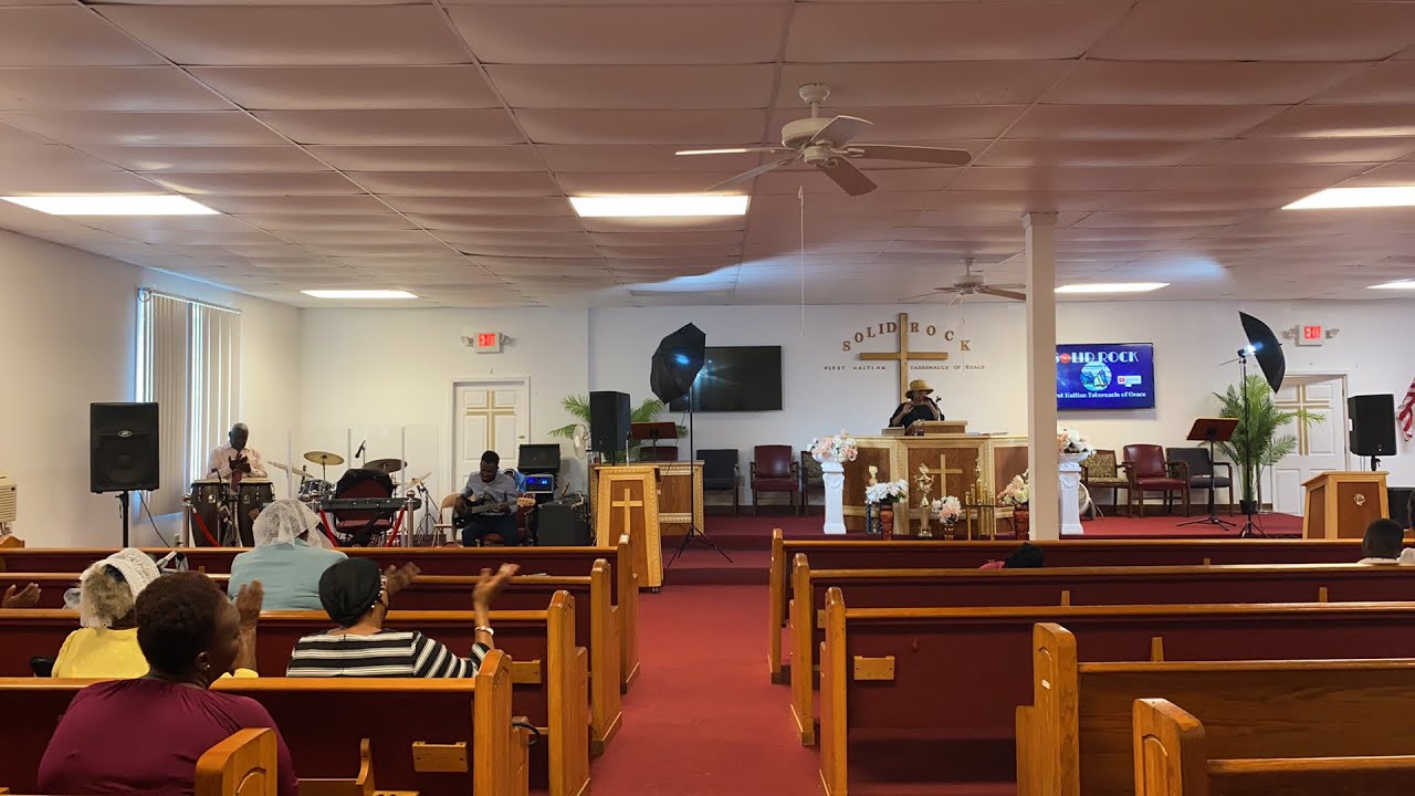 Solid Rock first Haitian tabernacle of Grace May 15 Service - YouTube