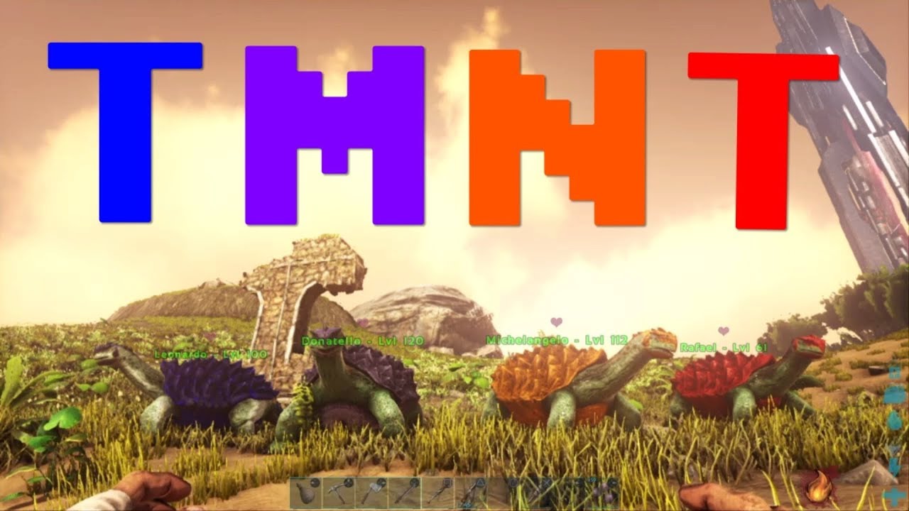 Ark Survival Evolved - Teenage Mutant Ninja Turtles - YouTube