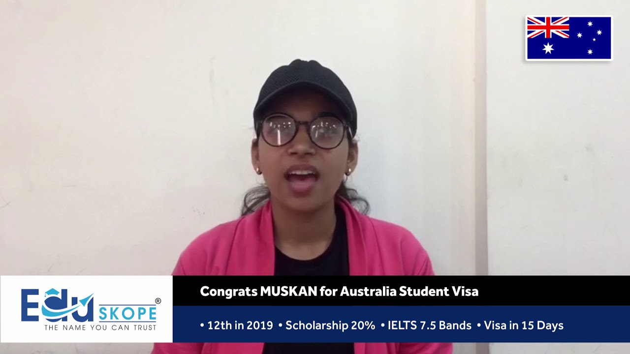 Congrats Muskan for Australia Student Visa - YouTube