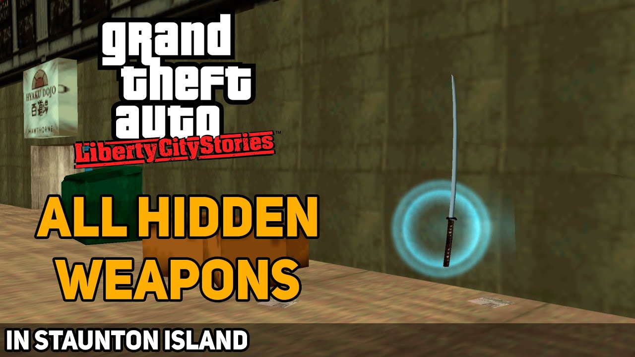 GTA: Liberty City Stories - All Hidden Weapons in Staunton Island - YouTube