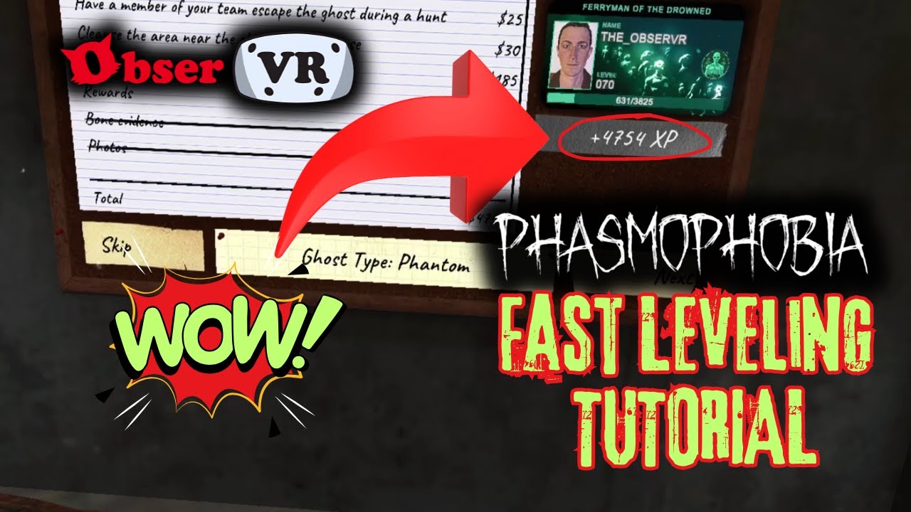Phasmophobia Fast Leveling Tutorial - YouTube