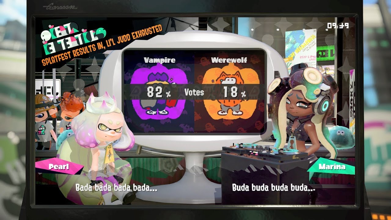 Splatoon 2 - Splatfest: Vampires VS Werewolves Results! - YouTube