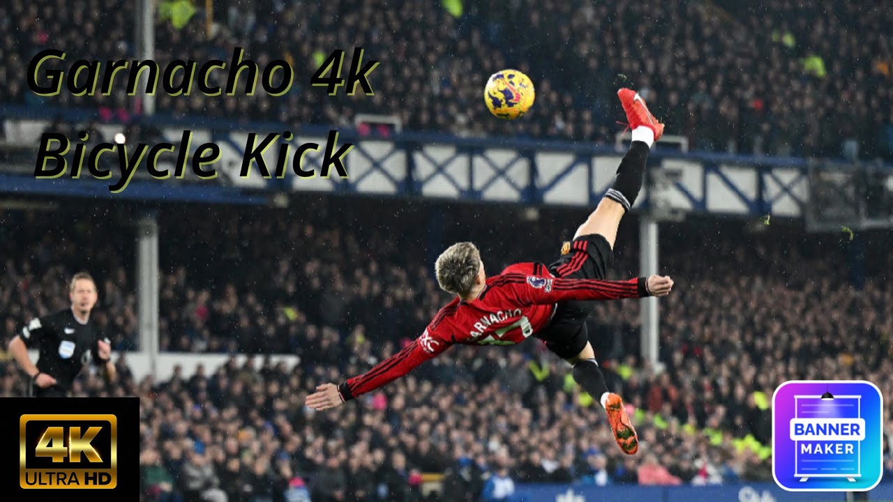Garnacho Bicycle Kick | 4k | Free To Use - YouTube