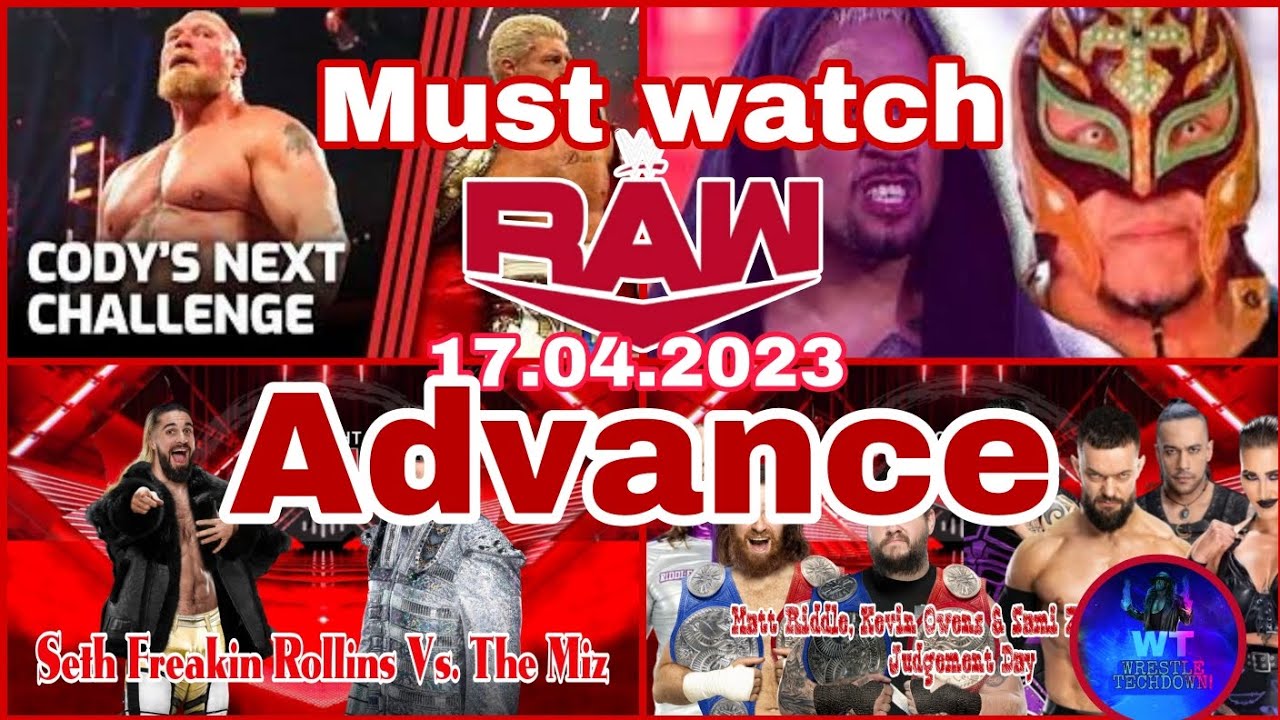WWE RAW 17 April (Advance) 2023 Full Highlights HD - WWE Monday Night ...