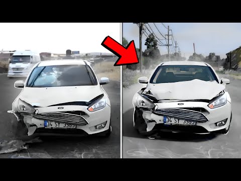 GERÇEK KAZALARI MOBİL ARABA OYUNLARINDA CANLANDIRDIM 😱​! #2