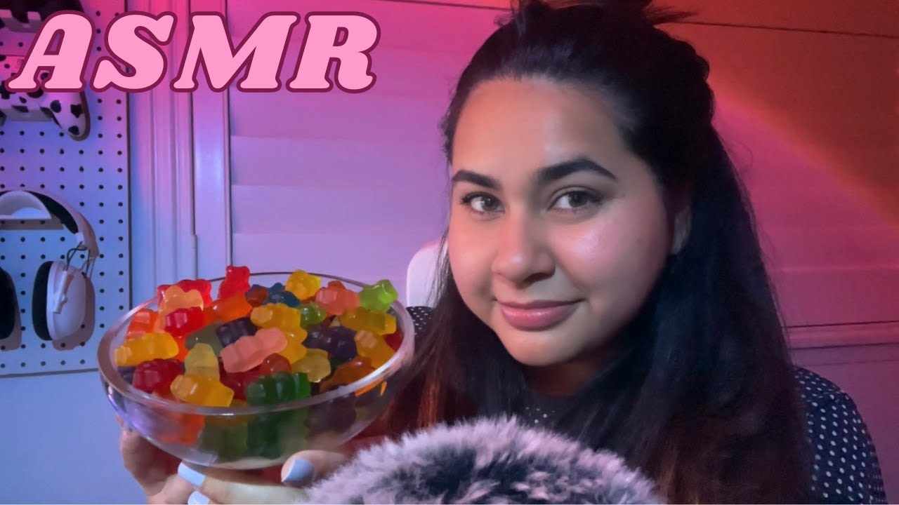 ASMR Eating Gummy Bears - YouTube