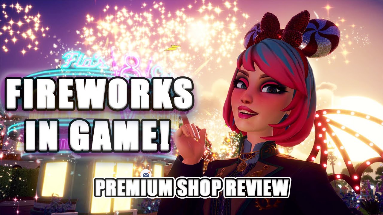 FUNCTIONAL FIREWORKS! Premium Shop Review | Disney Dreamlight Valley ...