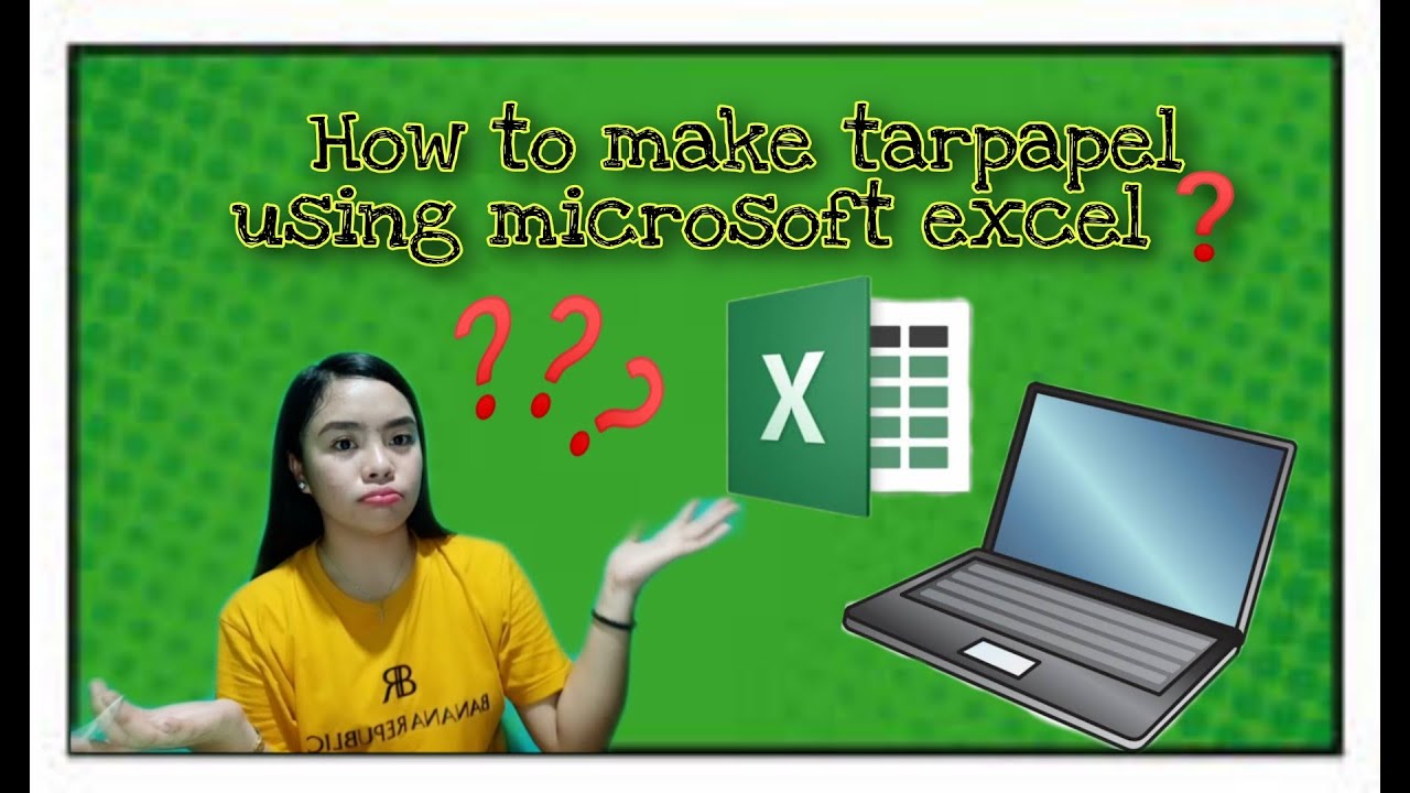 How to make tarpapel using Microsoft Excel || Tutorial - YouTube