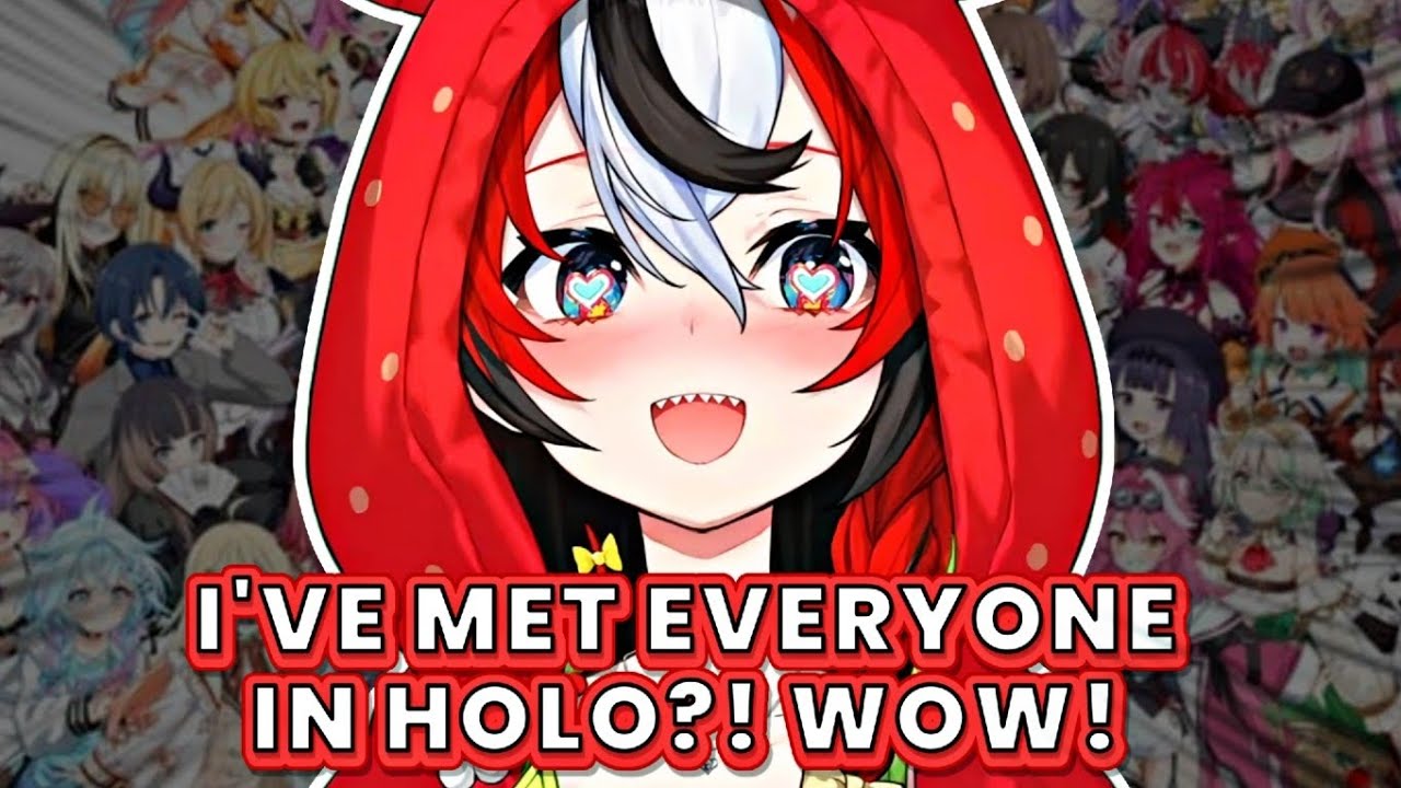 Bae just realized she's met ALL Hololive members IRL! - YouTube