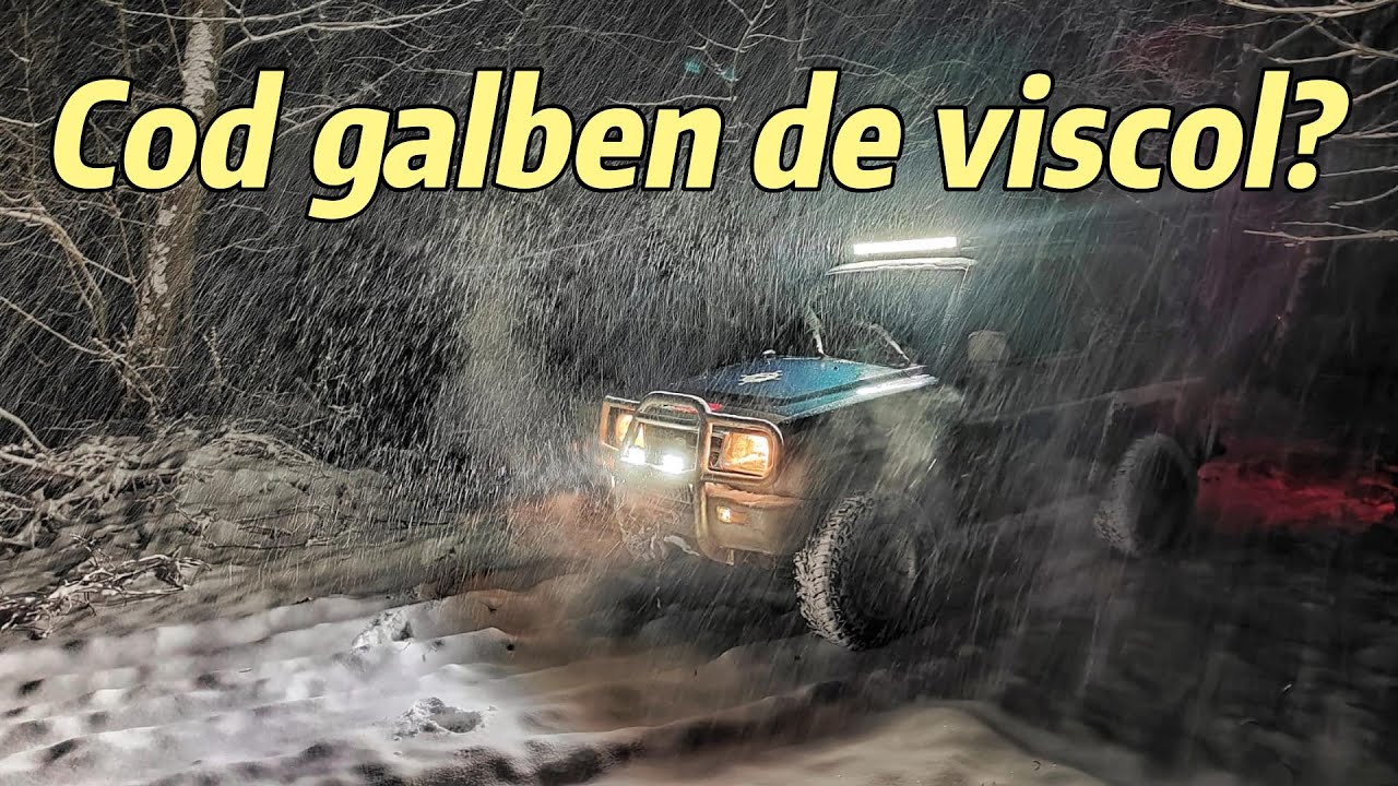 Noaptea prin padure cu Feroza 4x4 | Cod galben de ninsoare - YouTube