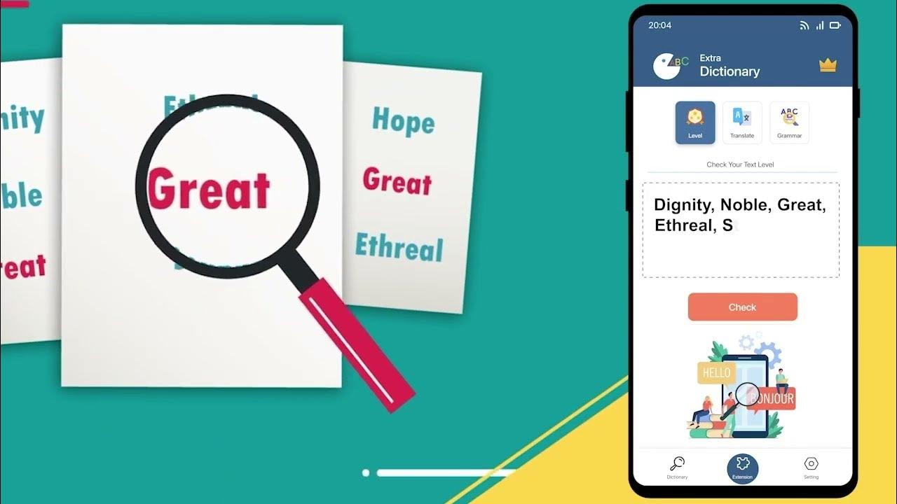 English Dictionary App android Extra English Dictionary - YouTube
