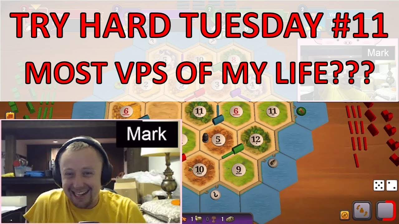 HOW MANY VP PULLS??? | Try Hard Catan Tuesday #11 - YouTube