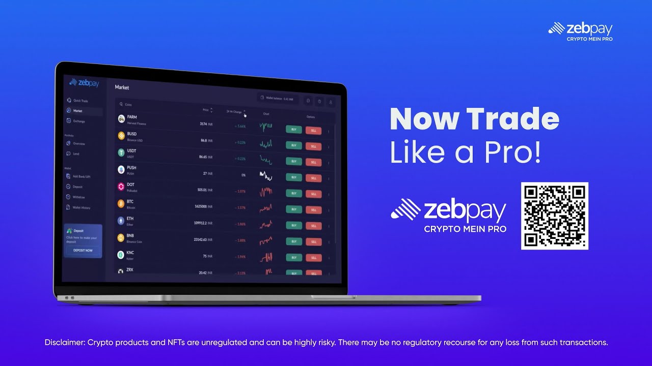 Now trade Like a #Pro with ZebPay Web-App | #CryptoMeinPro - YouTube