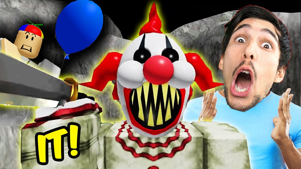FUGA SPETTACOLARE da IT il PAGLIACCIO su ROBLOX!! - YouTube