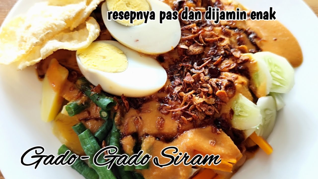 Resep Gado-gado takaran 1 kg || Resep paling Pas dan mantab - YouTube