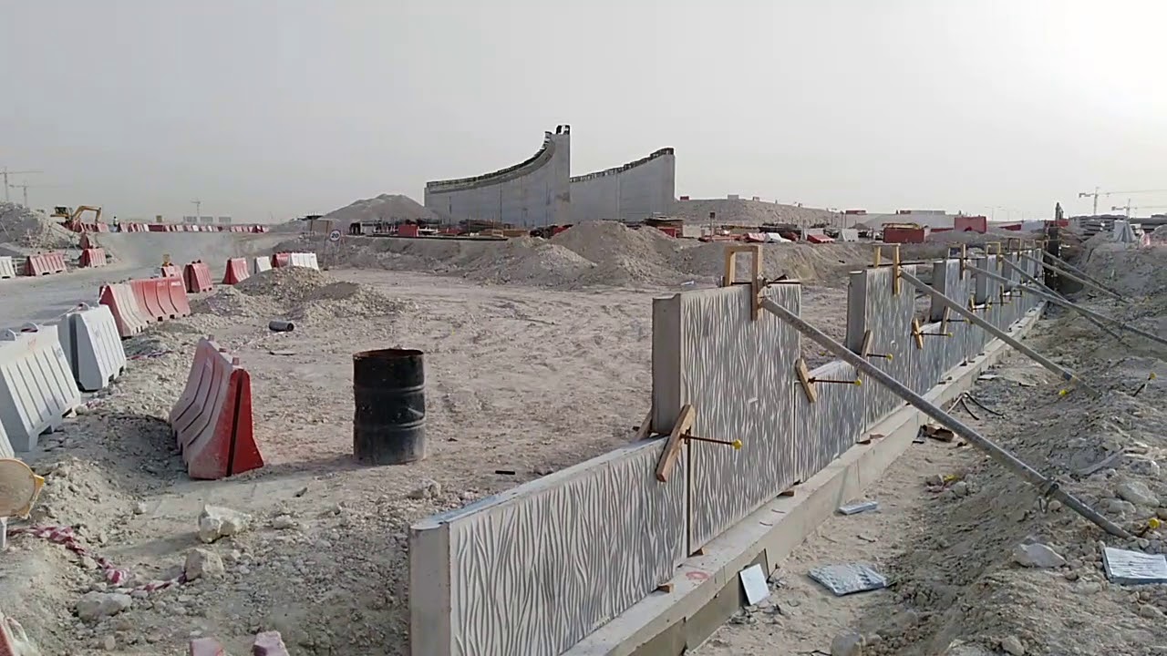 MSE Wall construction work - YouTube